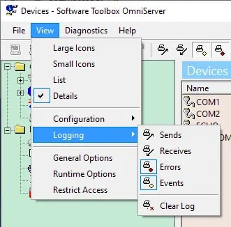 Exploring the Five OmniServer Diagnostics Tools